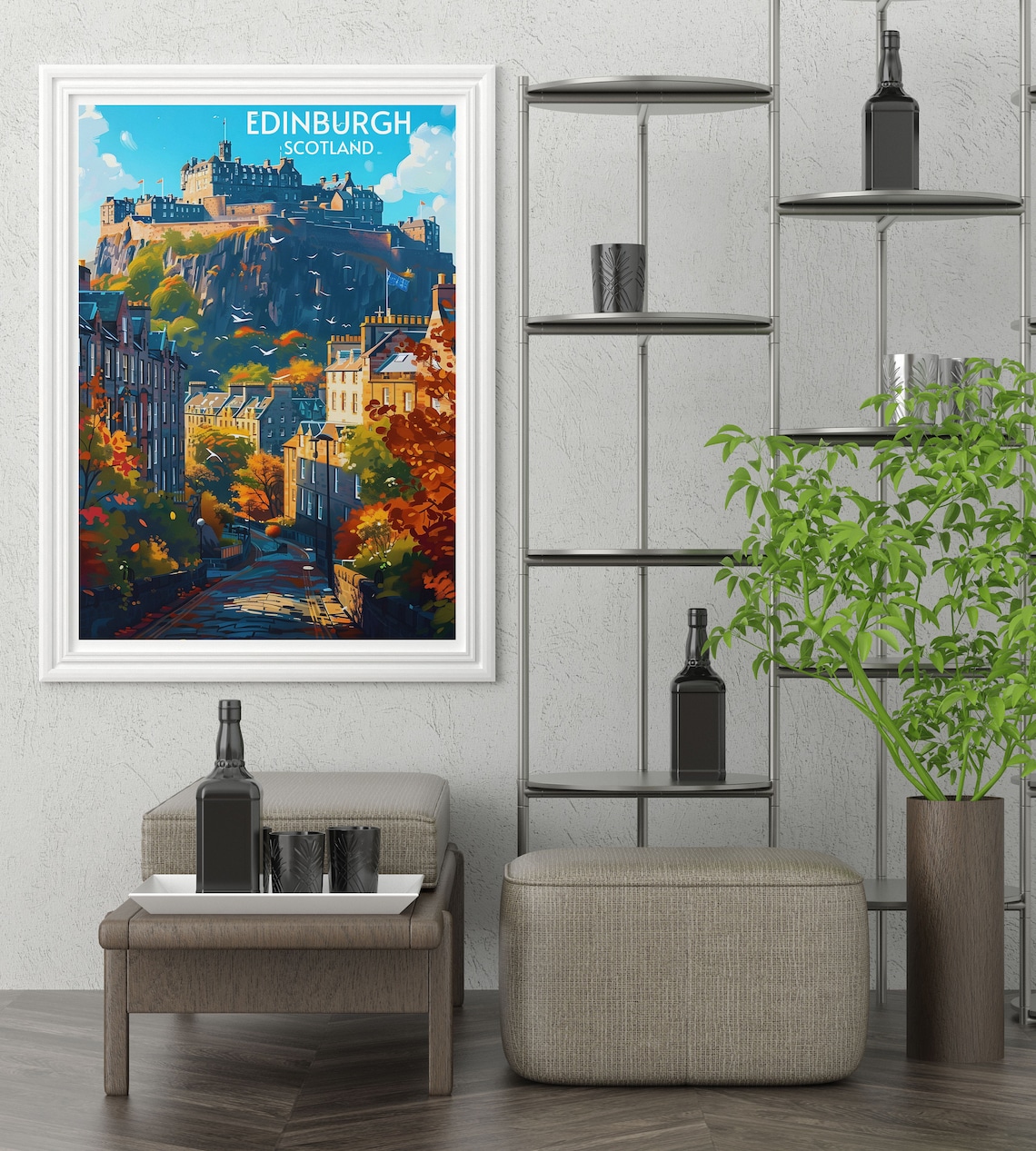 Majestic Edinburgh Castle Posters Edinburgh Castle Art for Timeless ...
