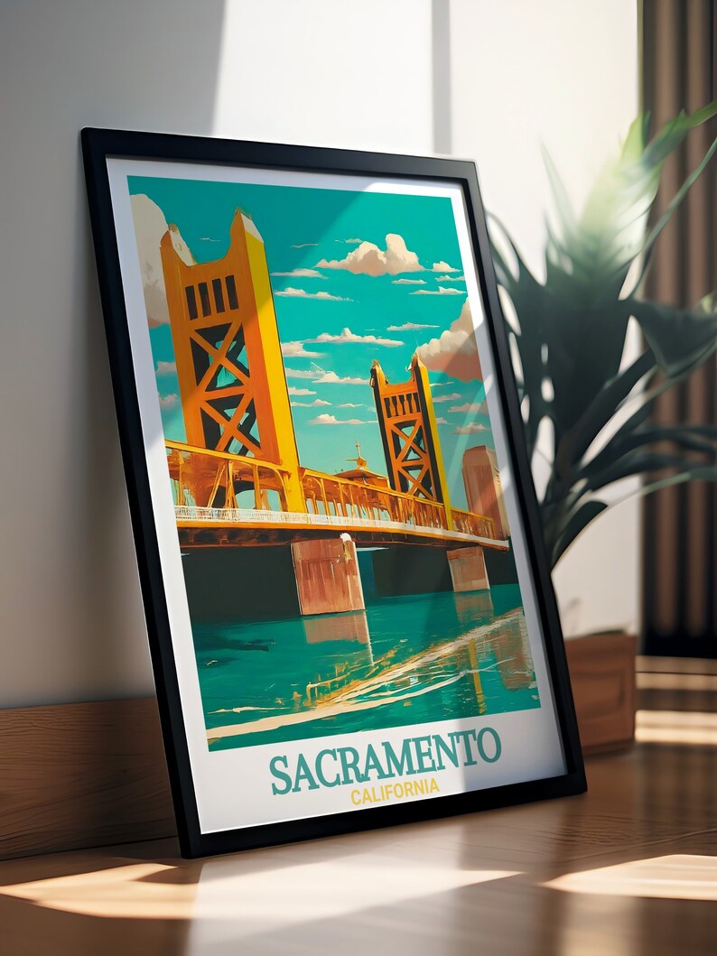 Sacramento Poster - Framed Sacramento Art - Tower Bridge Poster ...