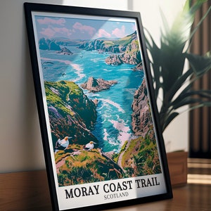 Moray Coast Posters - North Sea Coastal Prints - Moray Coast Trail Art ...