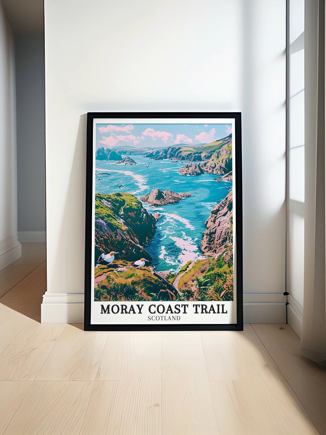 Moray Coast Posters - North Sea Coastal Prints - Moray Coast Trail Art ...