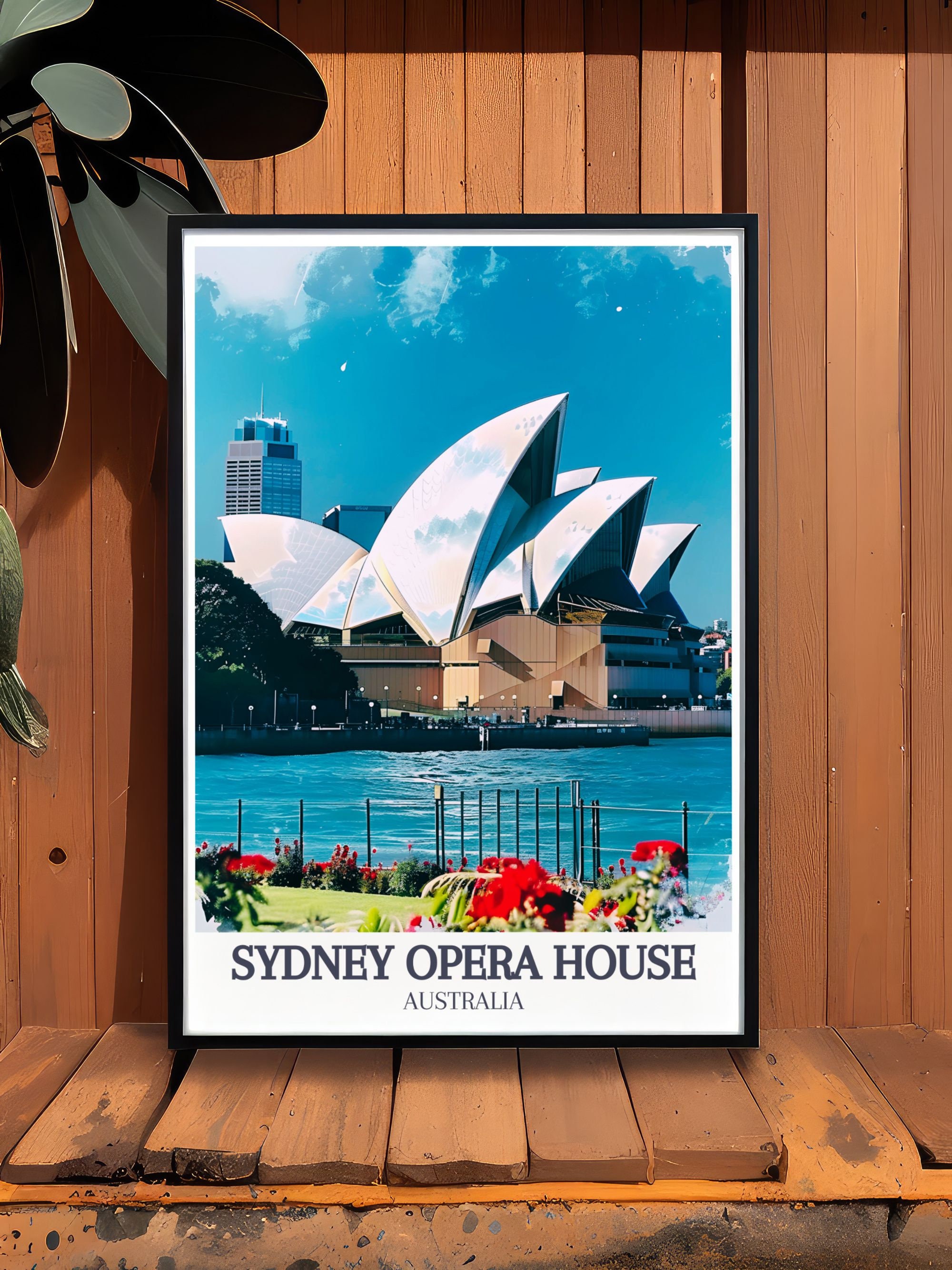 Sydney Opera House Wall Art Sydney Harbour and Royal Botanic Garden ...