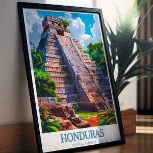Honduras Poster - Honduras Art - Copan Ruinas Art - Copan Ruinas Print ...