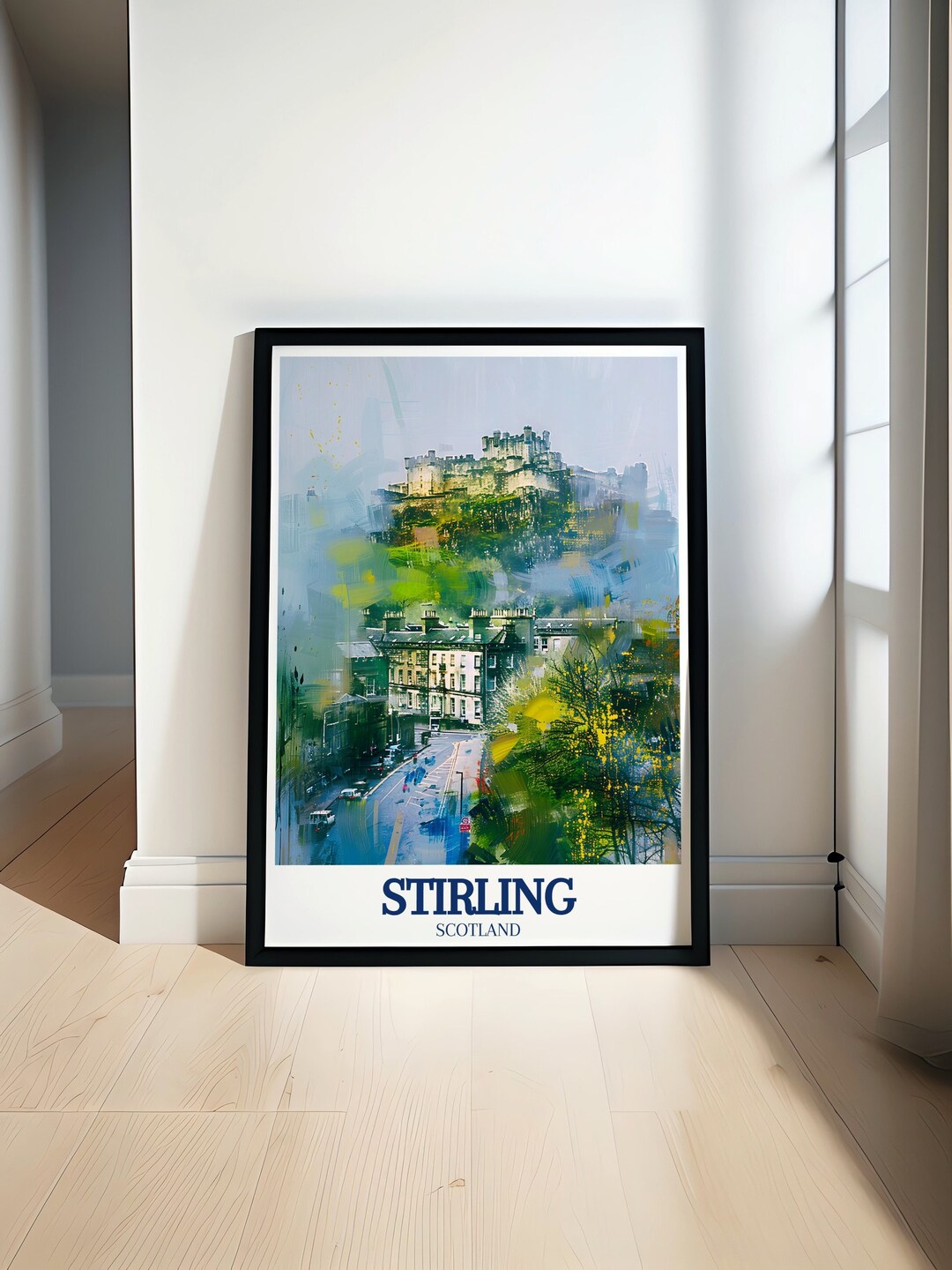 Stirling Castle Travel Poster - Historic Scotland Wall Art - Stirling ...