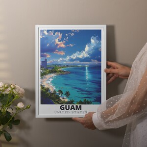 Guam Poster -tumon Bay Print -guam Framed Print - Guam Print - Tumon ...