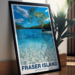 Fraser Island Wall Art - Lake Mckenzie Poster - Boorangoora - Fraser ...