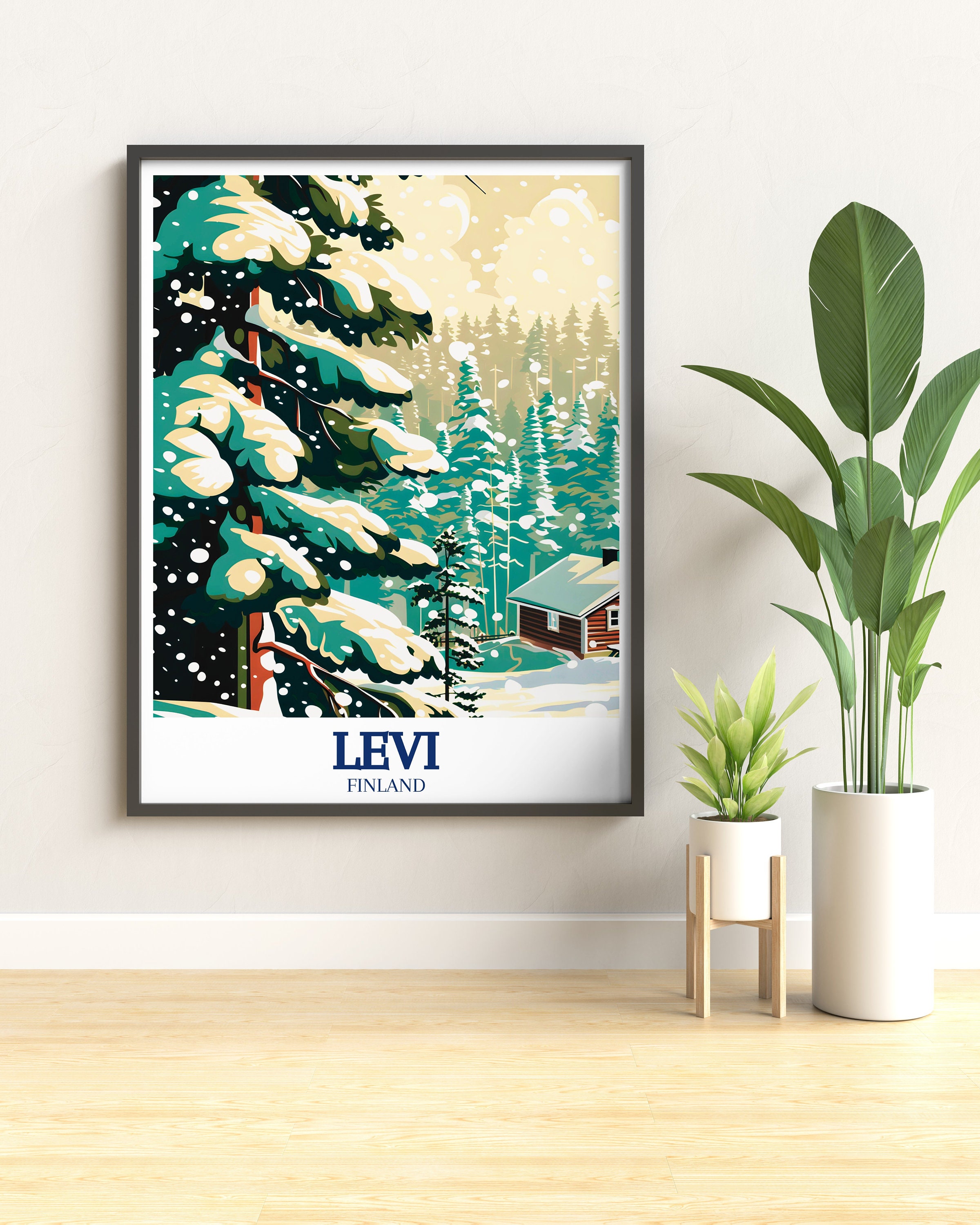 Levi Ski Resort Print - Levi Ski Resort Poster - Oy Levi Ski Resort ...