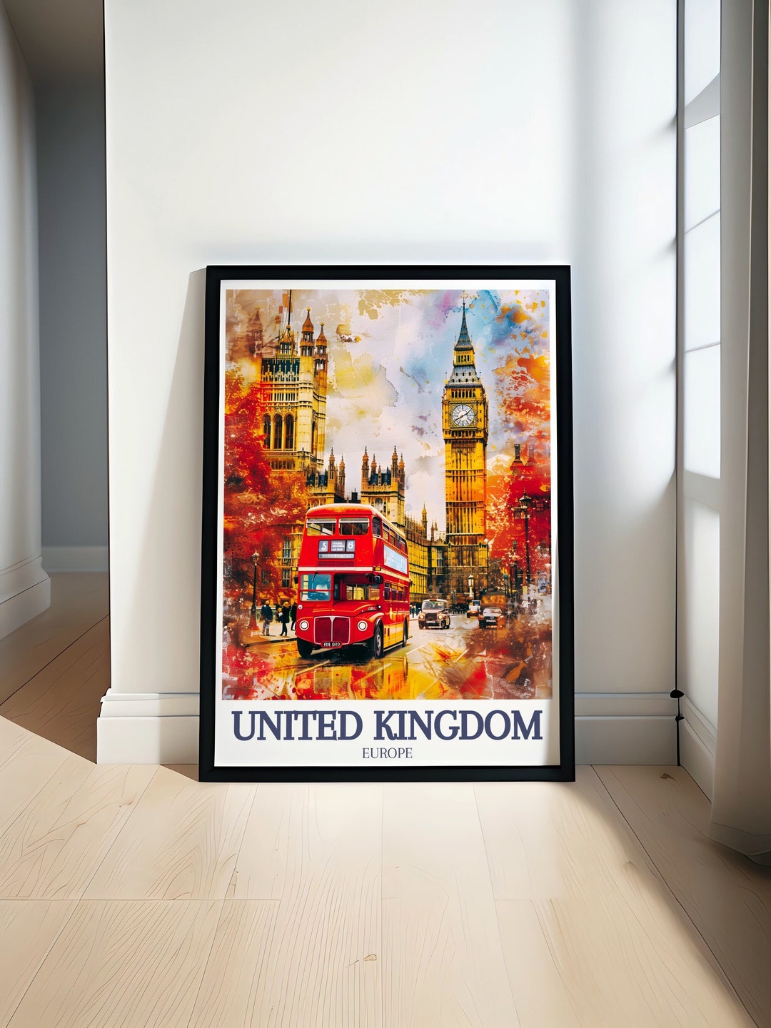 United Kingdom Print Big Ben Travel Poster London Art Prints Big Ben ...