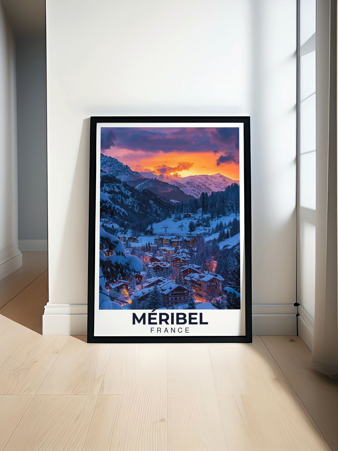 Meribel Travel Poster Meribel Village Travel Poster Meribel Ski Resort ...