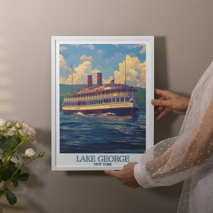 Lake George Wall Art Lake George Steamboat Company Poster Stunning New ...