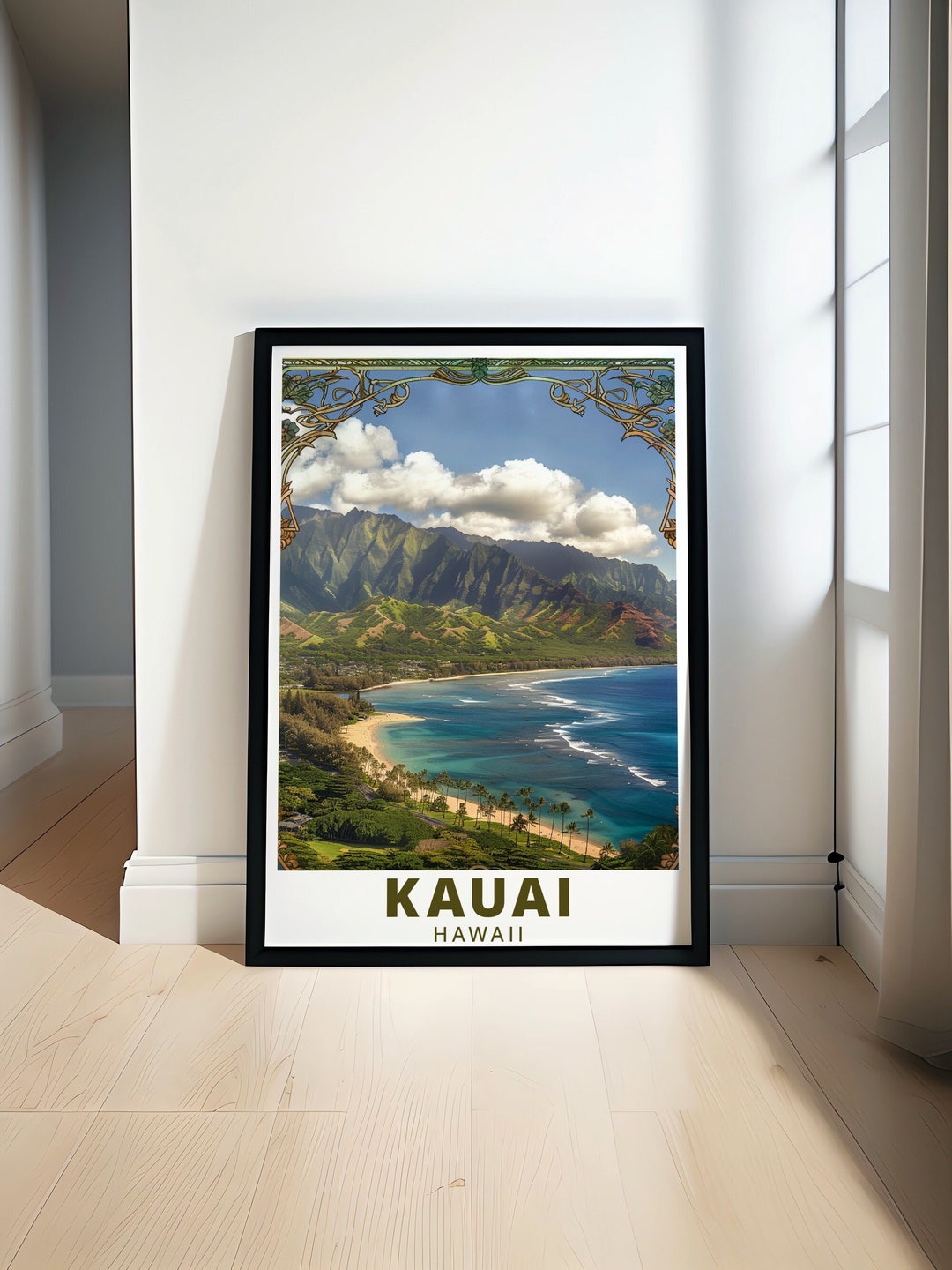 Kauai Posters - Hanalei Bay Prints and Decor - Hawaii Travel Gifts ...