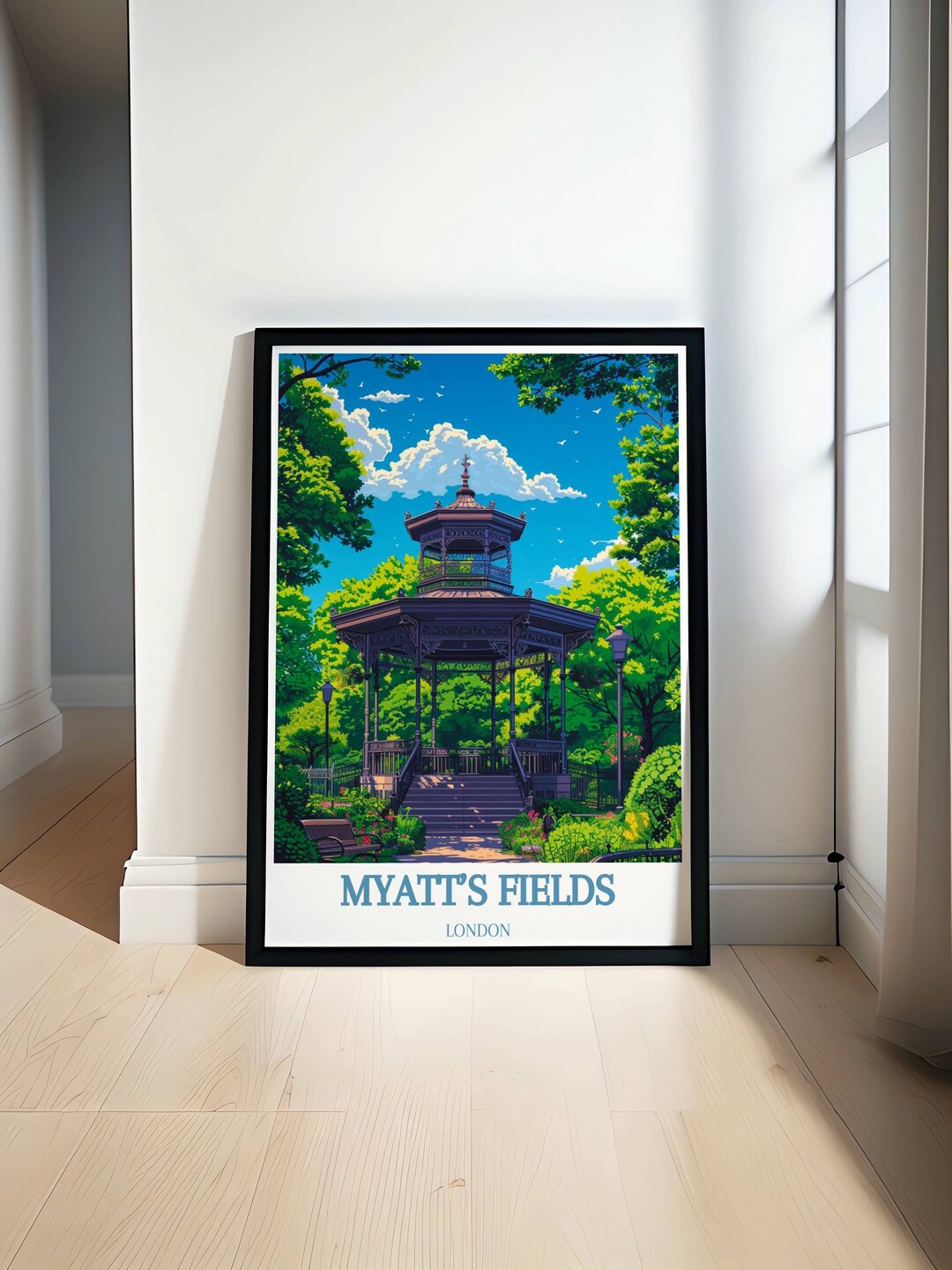 The Bandstand at Myatt’s Fields Park - Myatt’s Fields Park Poster - the ...