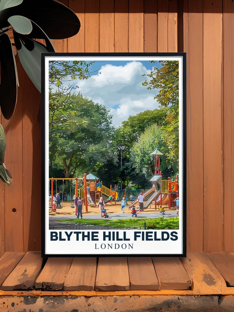 Blythe Hill Fields Playground Travel Wall Art Children Bliss in Blythe ...