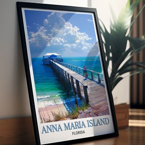 Florida Anna Maria Island Wall Art Anna Maria City Pier Art Print Anna ...