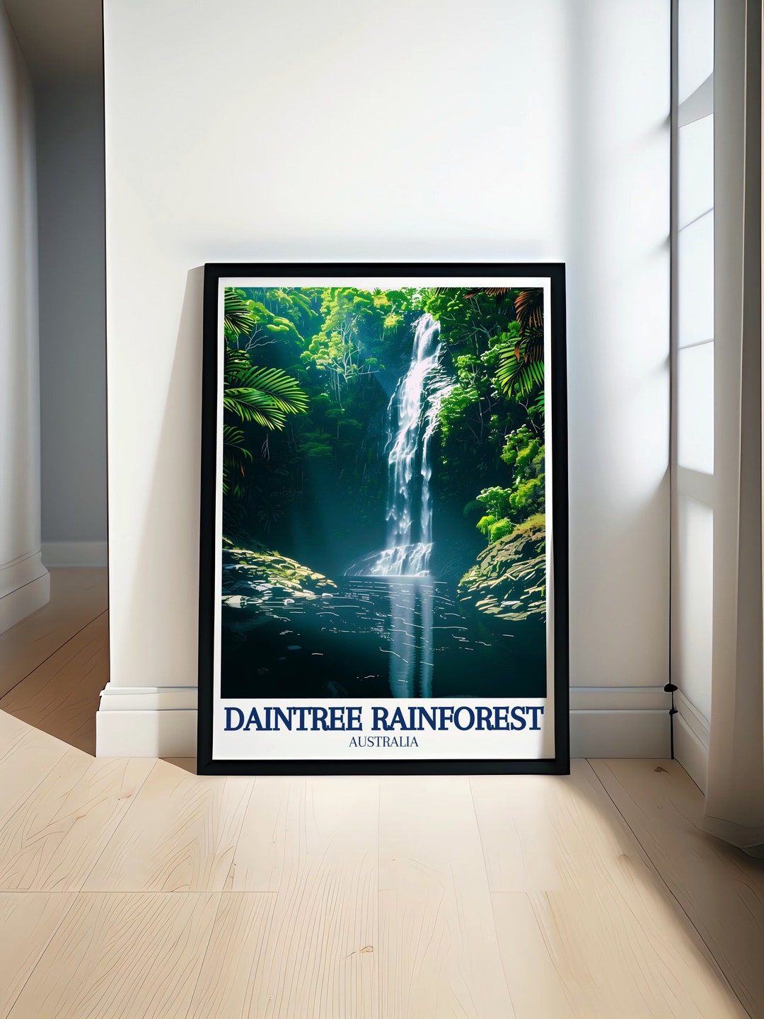 Daintree Rainforest Travel Posters - Cape Tribulation Art - Coral Sea ...