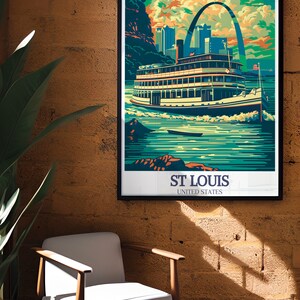 St. Louis Wall Art - Mississippi River Gateway Arch Poster - Gateway ...