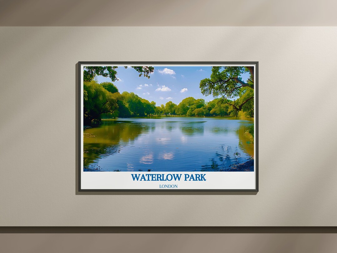 Waterlow Park Poster - Highgate Ponds Art - Waterlow Park Art ...