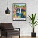 Burney Falls Travel Poster Burney Falls and Pacific Crest Trail With ...