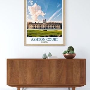 Ashton Court Mountain Biking Art - Ashton Court Mansion Travel Poster ...