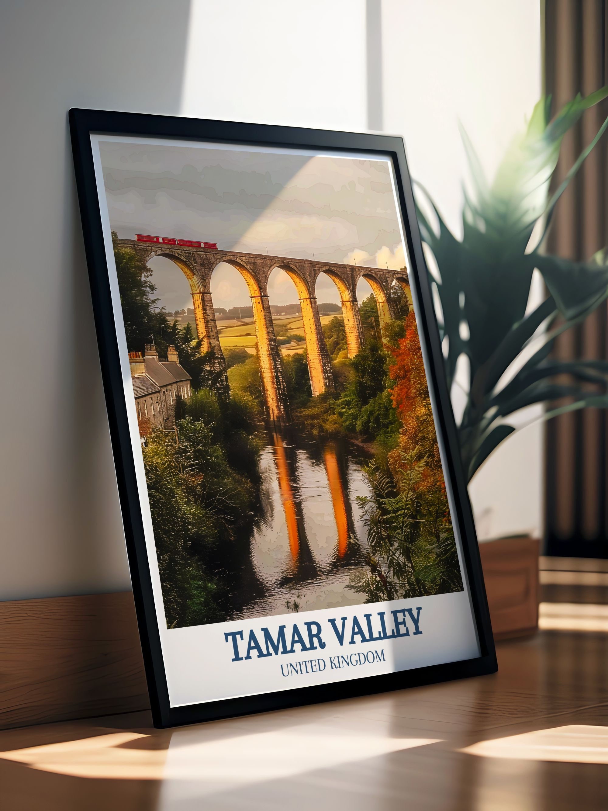 Tamar Valley AONB Posters Calstock Viaduct Art Prints Tamar Valley AONB ...