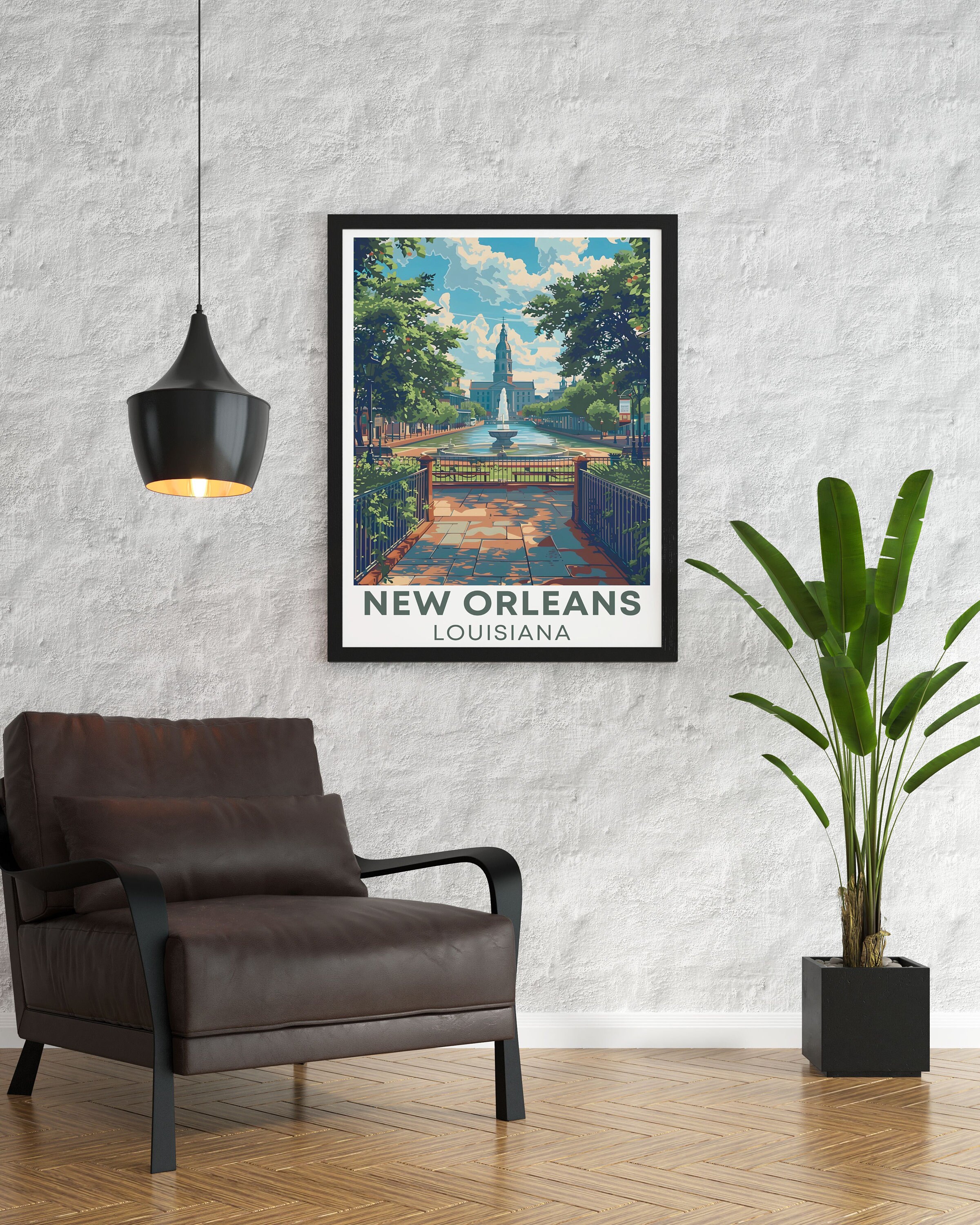 New Orleans Print - Jackson Square Art Print - New Orleans Decor - New ...