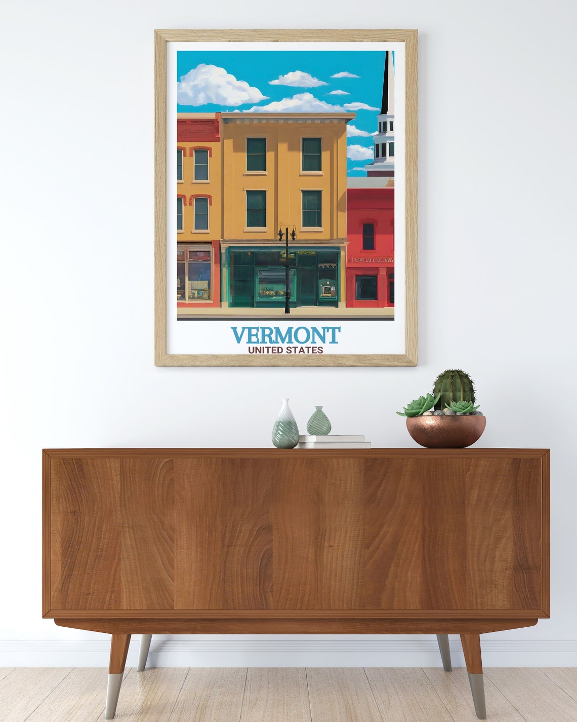 Vermont Wall Art Vermont Travel Posters Church Street Marketplace ...