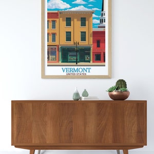 Vermont Wall Art - Vermont Travel Posters - Church Street Marketplace ...