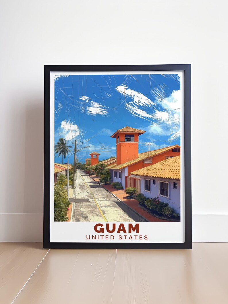 Guam Poster Chamorro Village Print Stunning Island Wall Art Serene ...