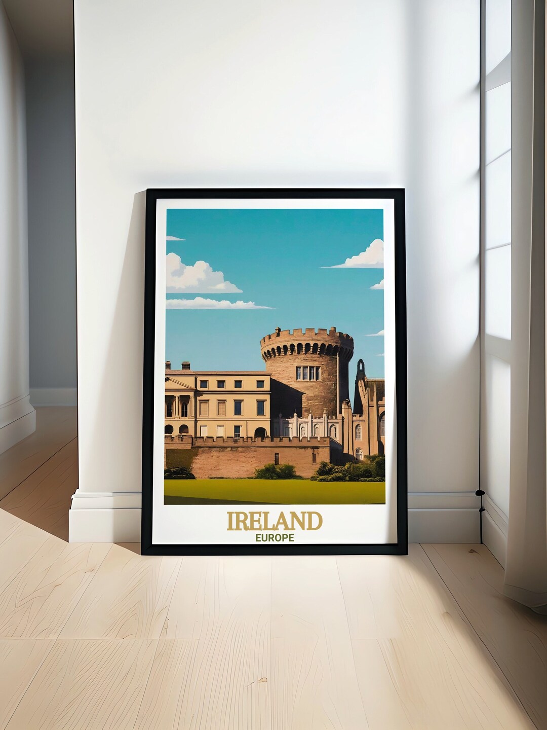 Ireland Travel Posters - Dublin Castle Posters - Ireland City Art ...
