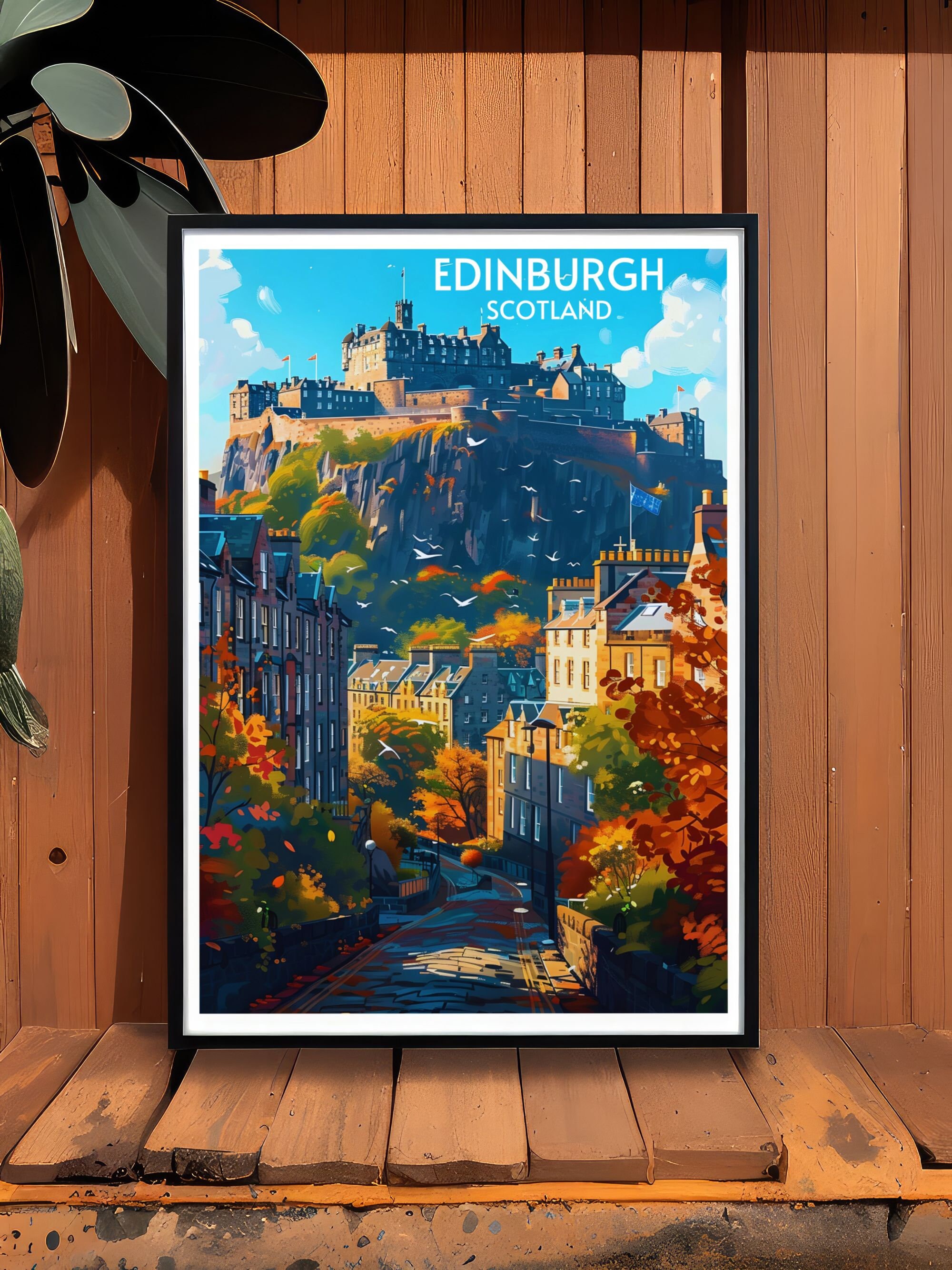 Majestic Edinburgh Castle Posters Edinburgh Castle Art for Timeless ...