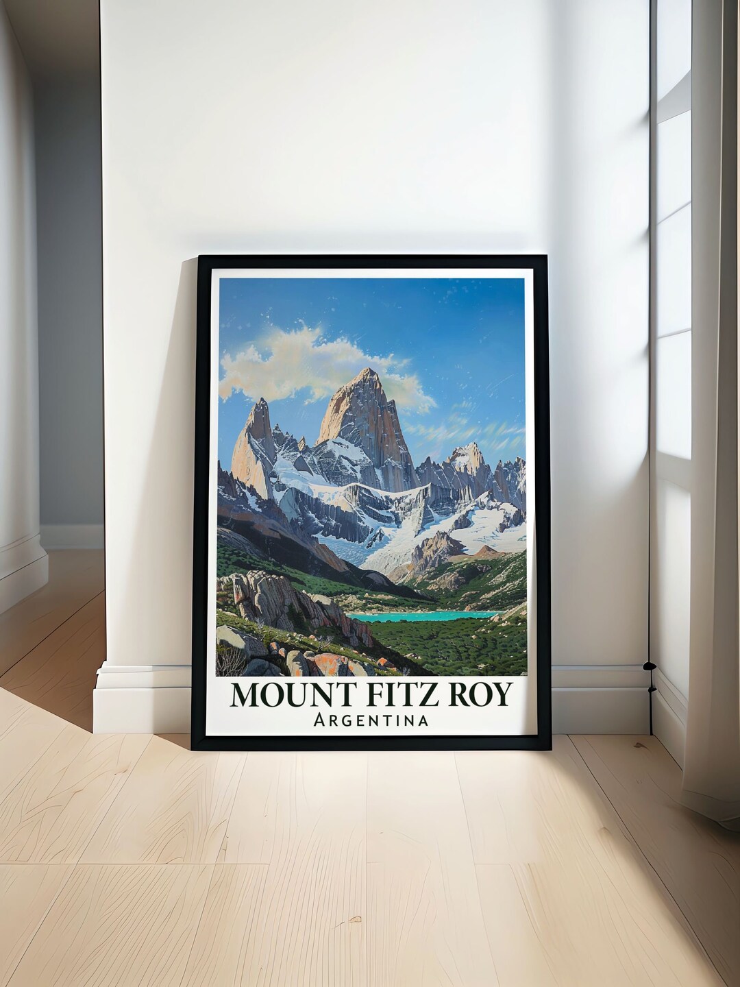 Mt Fitz Roy Poster Mount Fitz Roy Decor Mt Fitz Roy Art Mt Fitz Roy ...