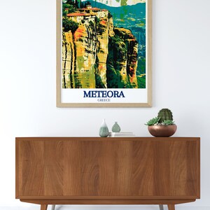 Meteora Greece Travel Prints - Peneus Valley Scenic Posters - Great ...