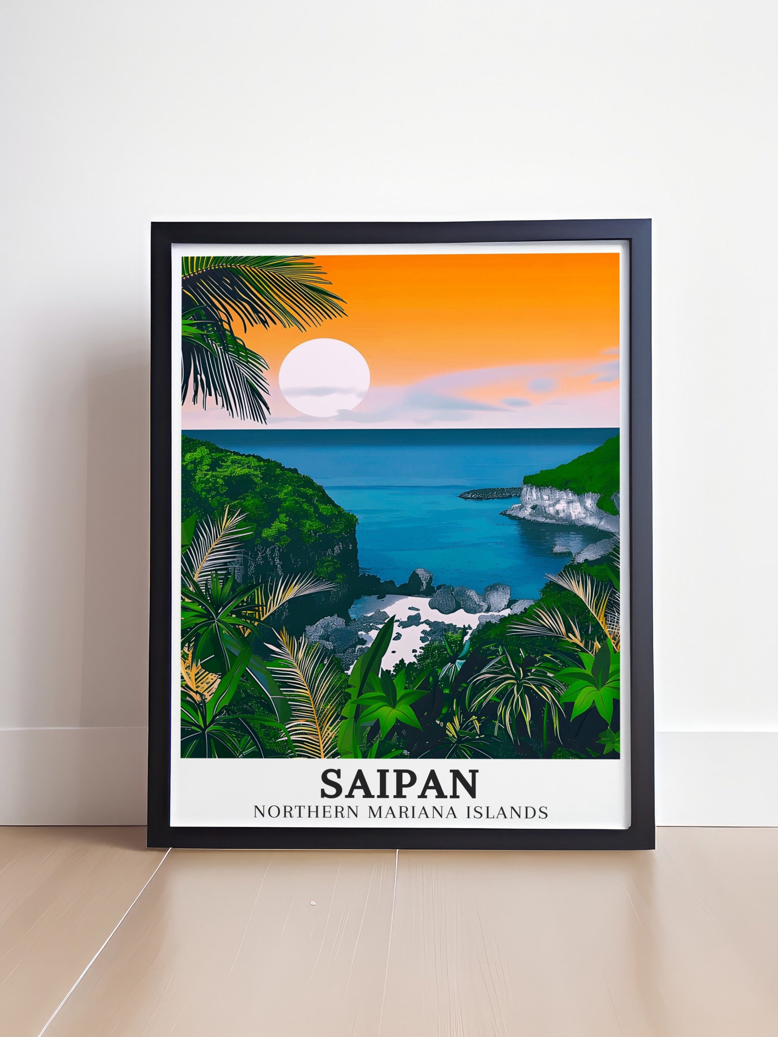 Saipan Wall Art - Framed Marine Beach Posters - Kagman Prints - Saipan ...