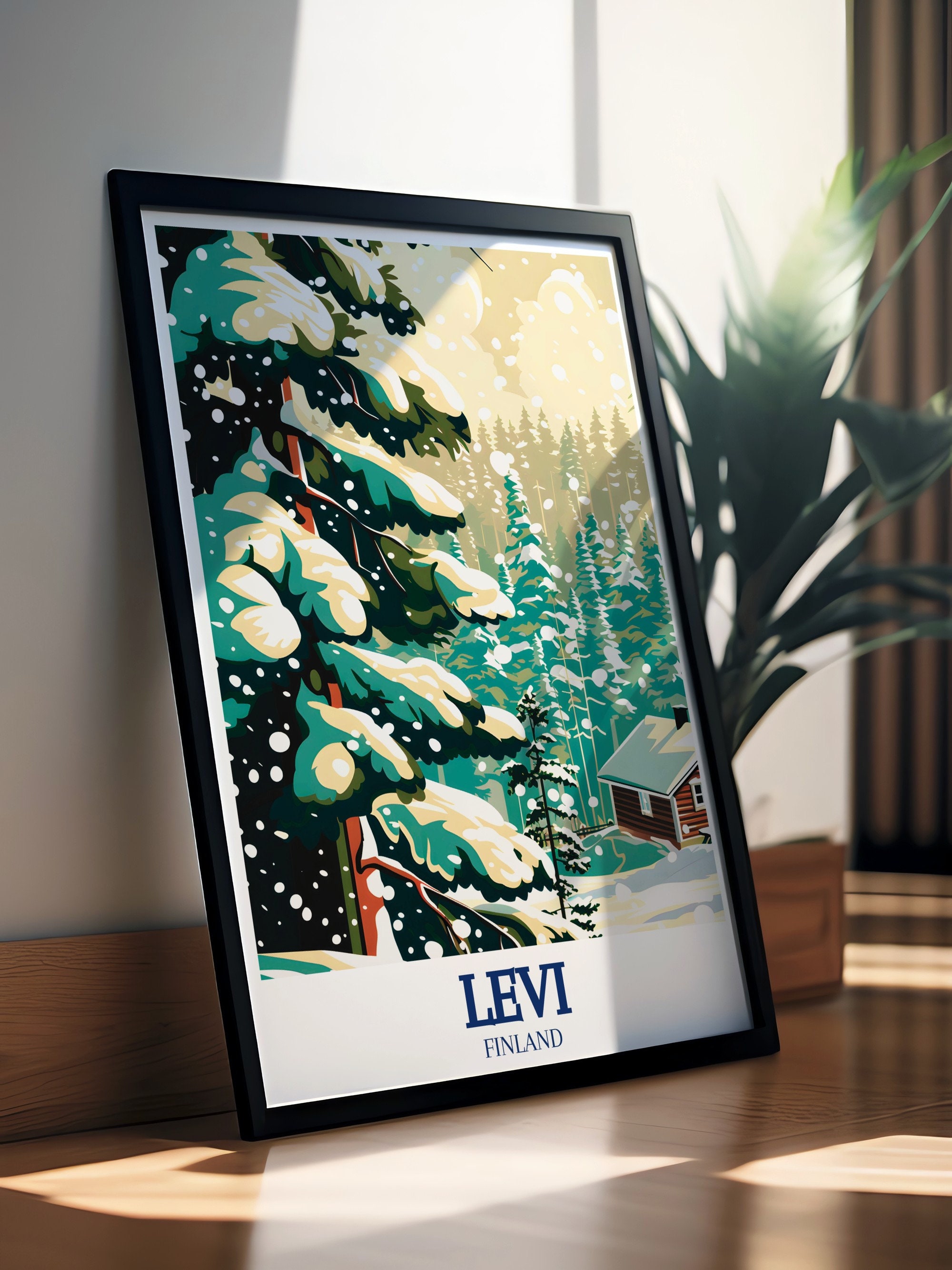 Levi Ski Resort Print - Levi Ski Resort Poster - Oy Levi Ski Resort ...