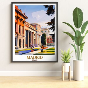 Madrid Travel Poster - Prado Museum Art - Spain Wall Art and Madrid ...