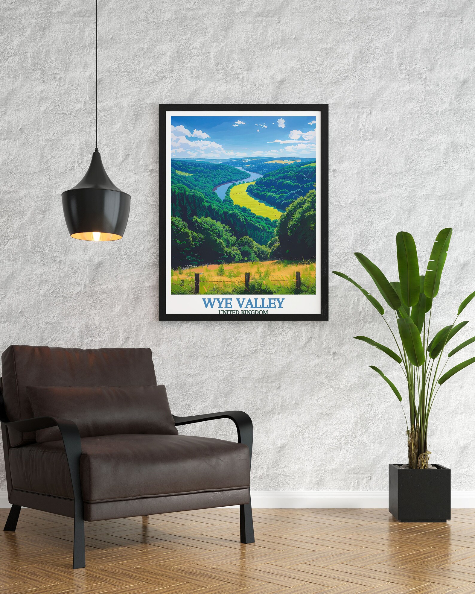 Wye Valley Travel Poster Symonds Yat Rock Decor and Wye Valley Travel ...