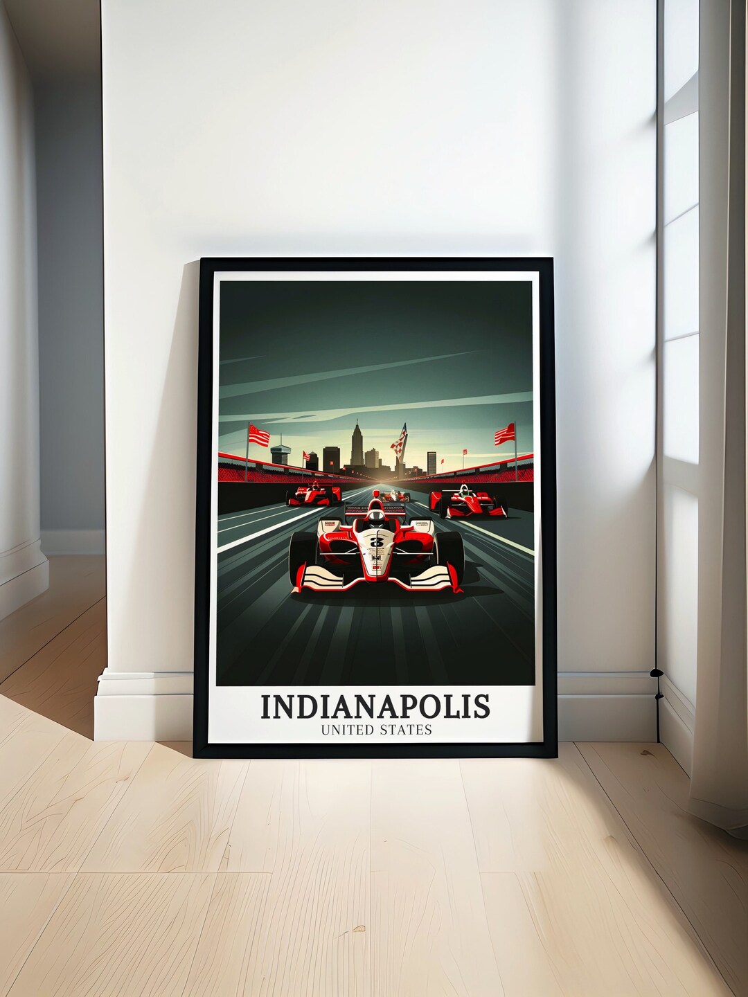 Indianapolis Prints - Motor Speedway Posters - Indianapolis Skyline Art ...