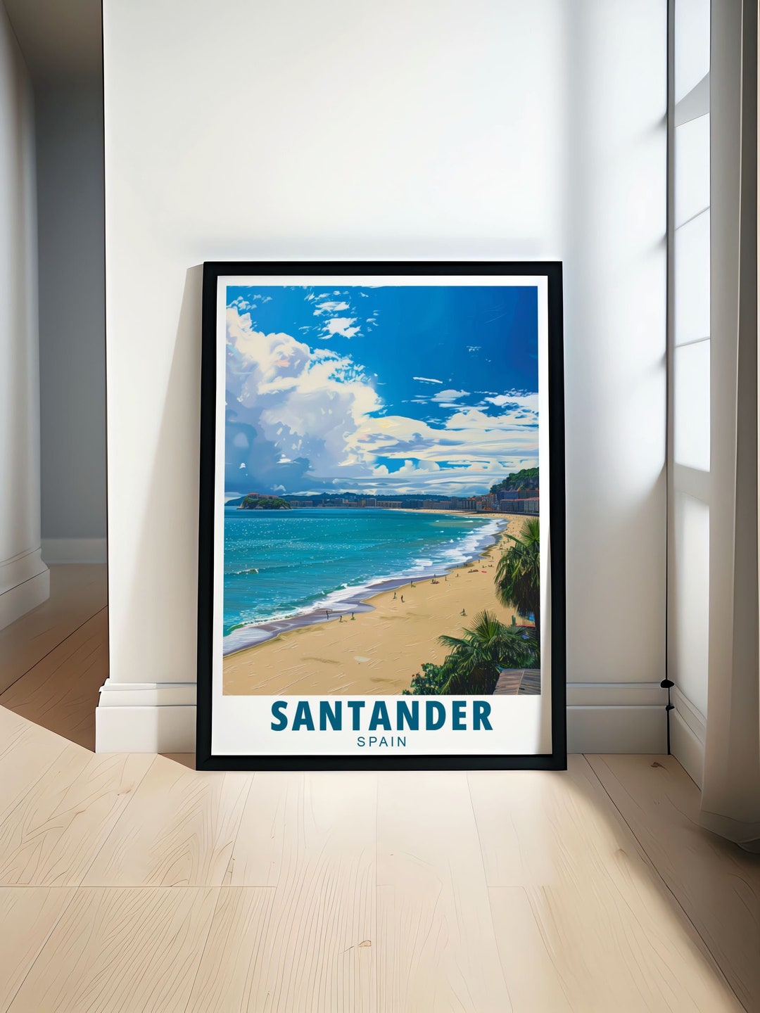 Santander Wall Art - Playa Del Sardinero Prints - Santander Posters for ...