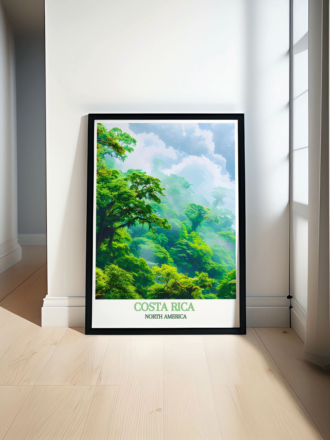 Costa Rica Rainforest Print – Rich Greens and Diverse Fauna Print ...