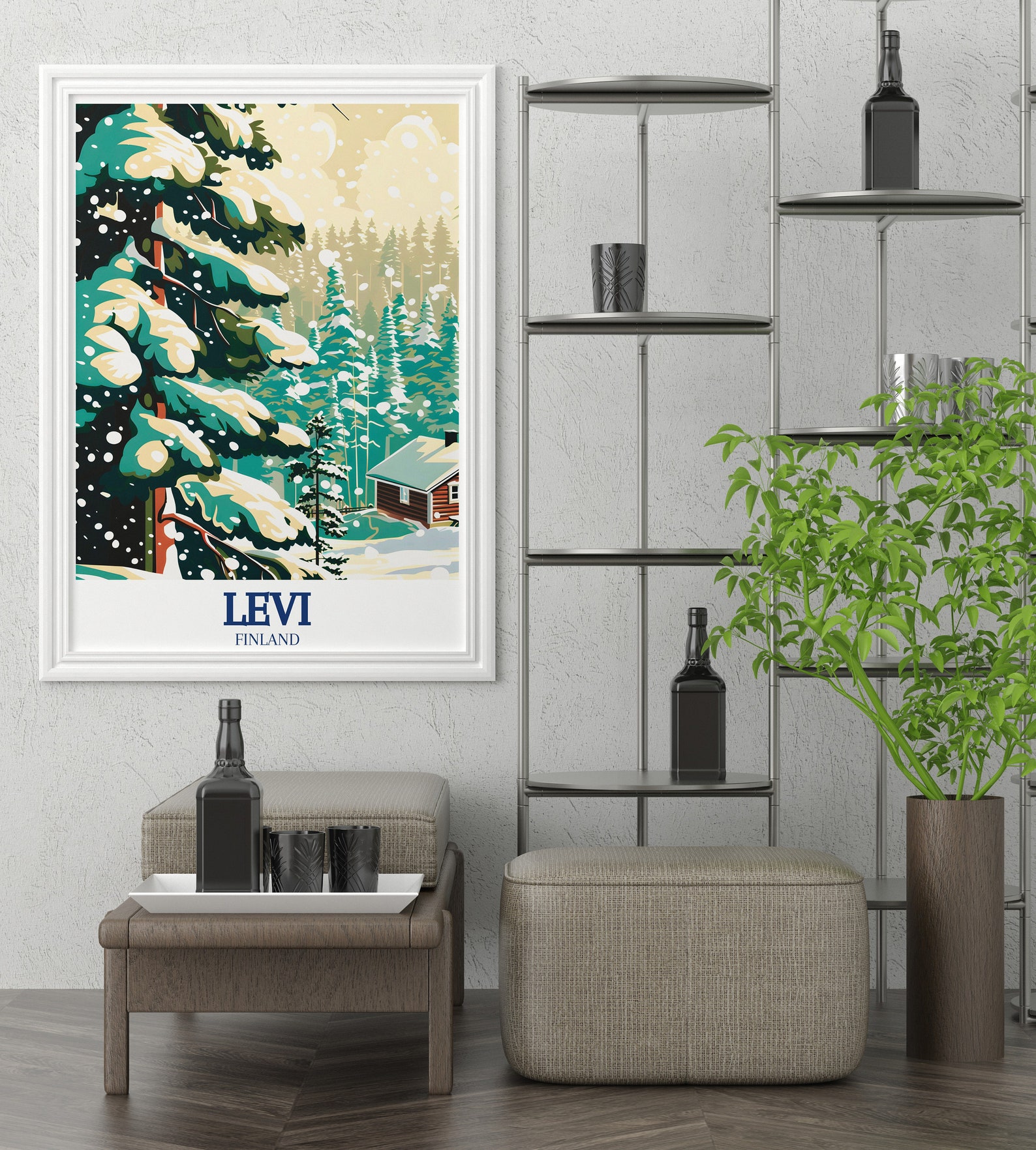 Levi Ski Resort Print - Levi Ski Resort Poster - Oy Levi Ski Resort ...