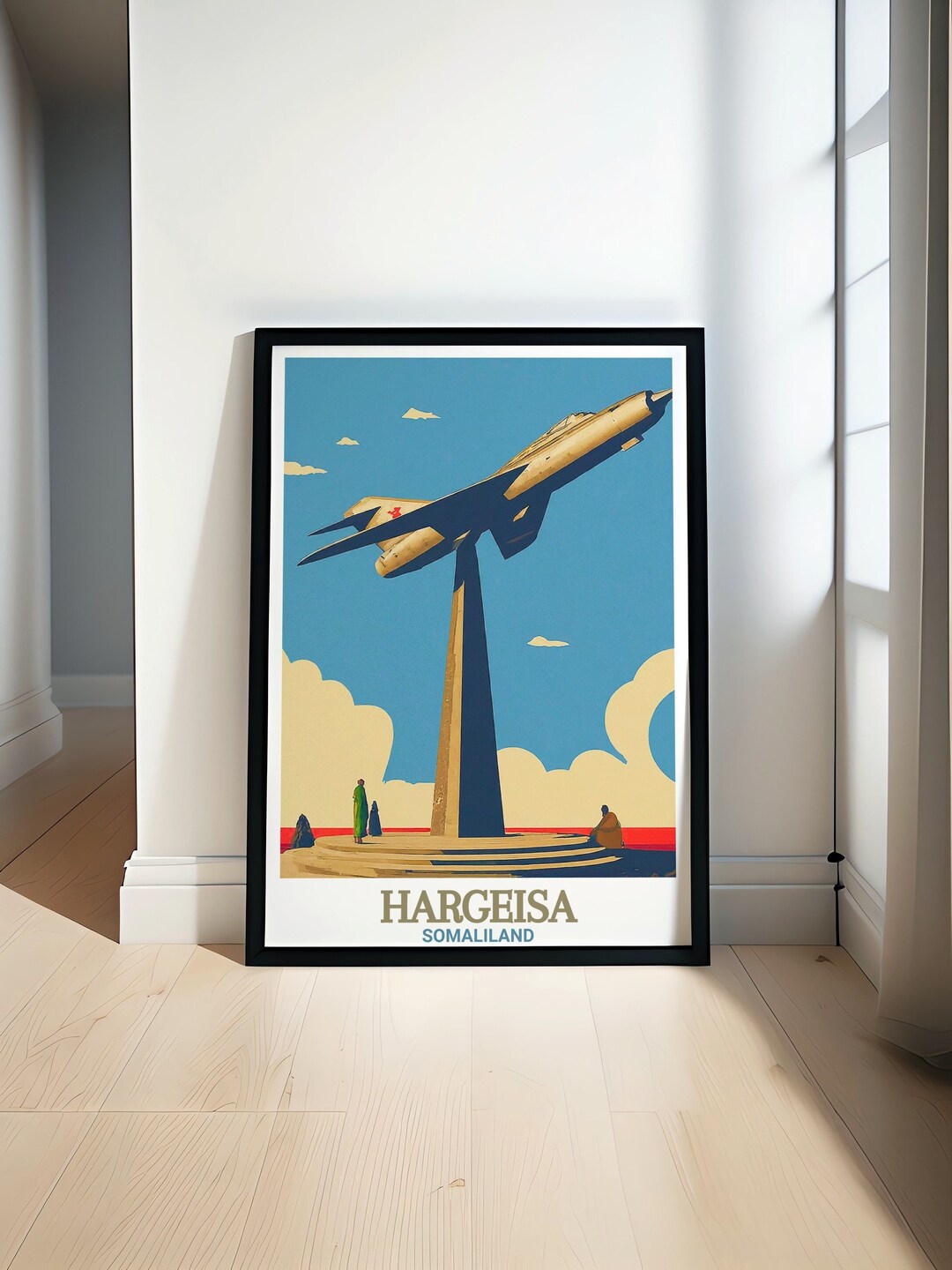 Hargeisa Travel Collection MIG Jet Monument Travel Canvas Prints Somaliland Wall Decor MIG Jet ...