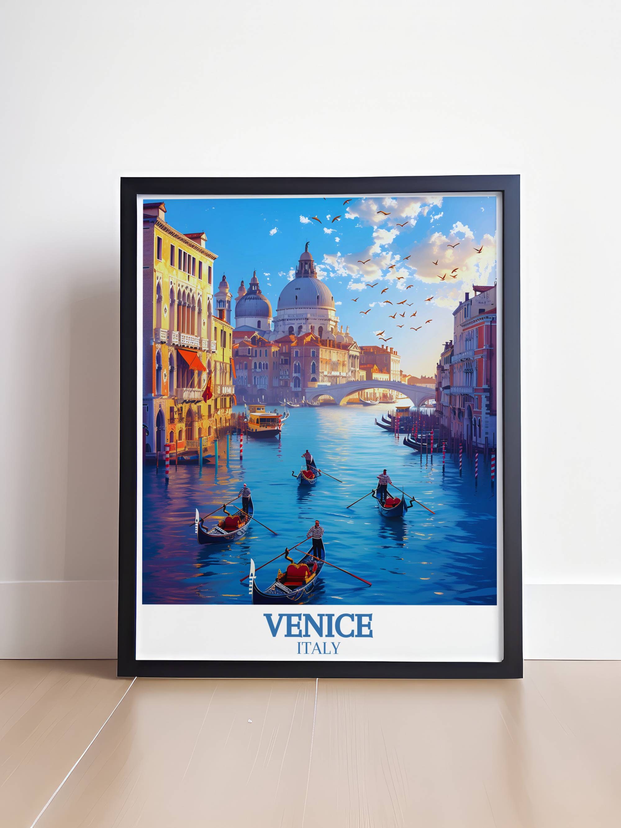 Venice Art Collection Venice Elegance With Vintage Train and City ...