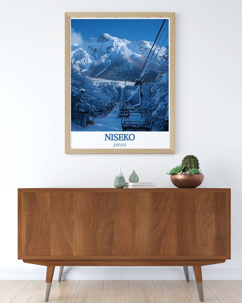 Stunning Niseko Travel Posters Annupuri International Ski Area Art Wall ...