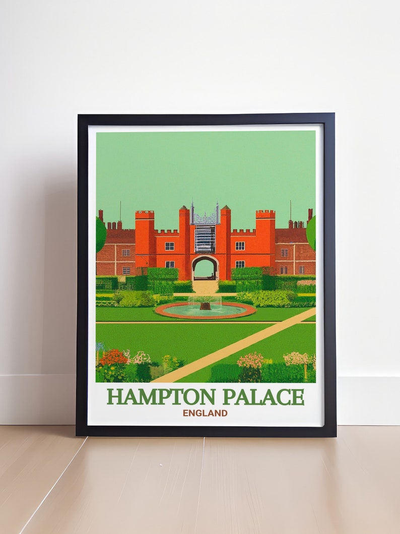 Hampton Palace Travel Print the Gardens Gift the Gardens Decor the ...