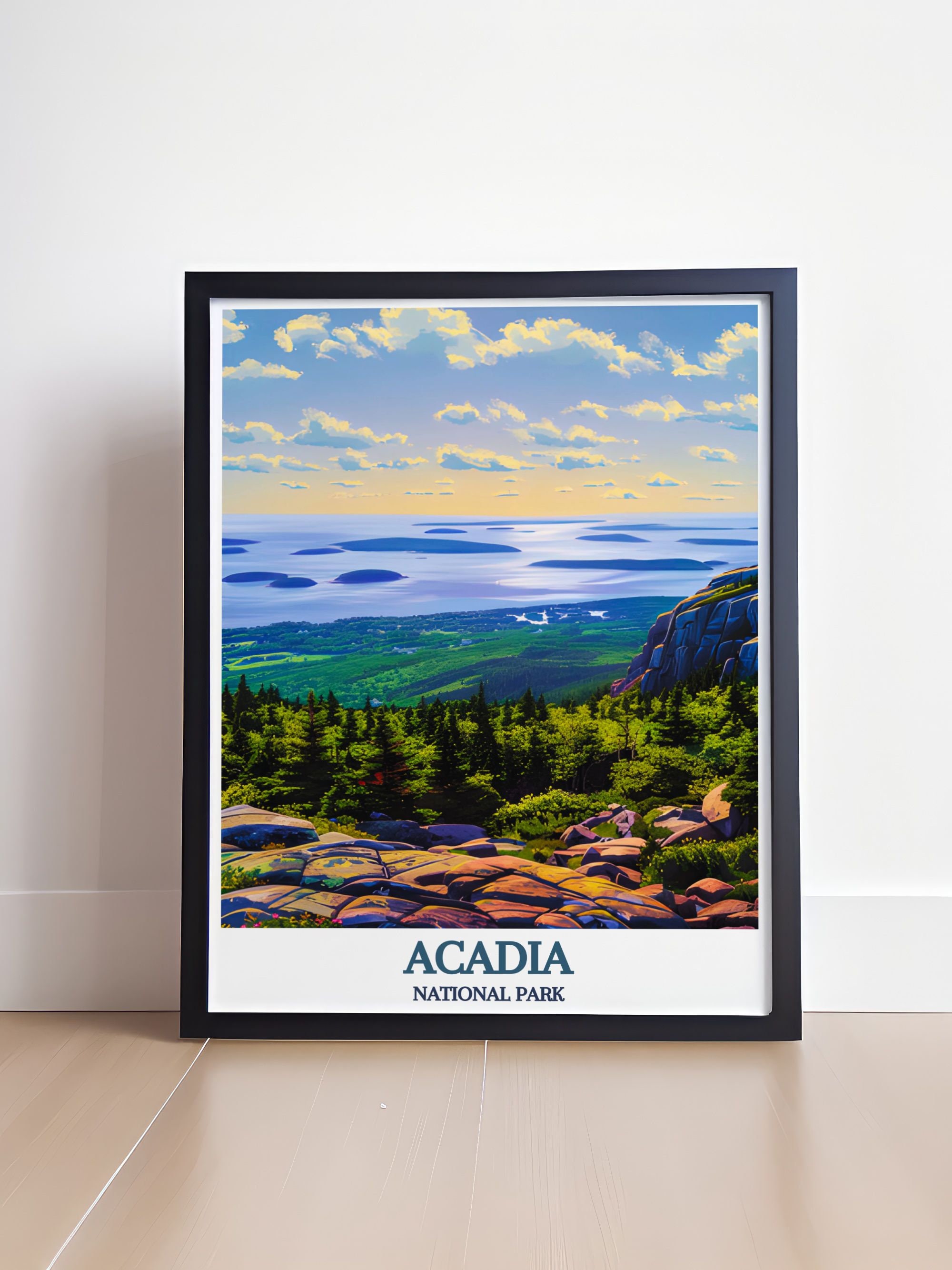 Acadia Poster Cadillac Mountain Art Acadia Gift National Park Print - Etsy