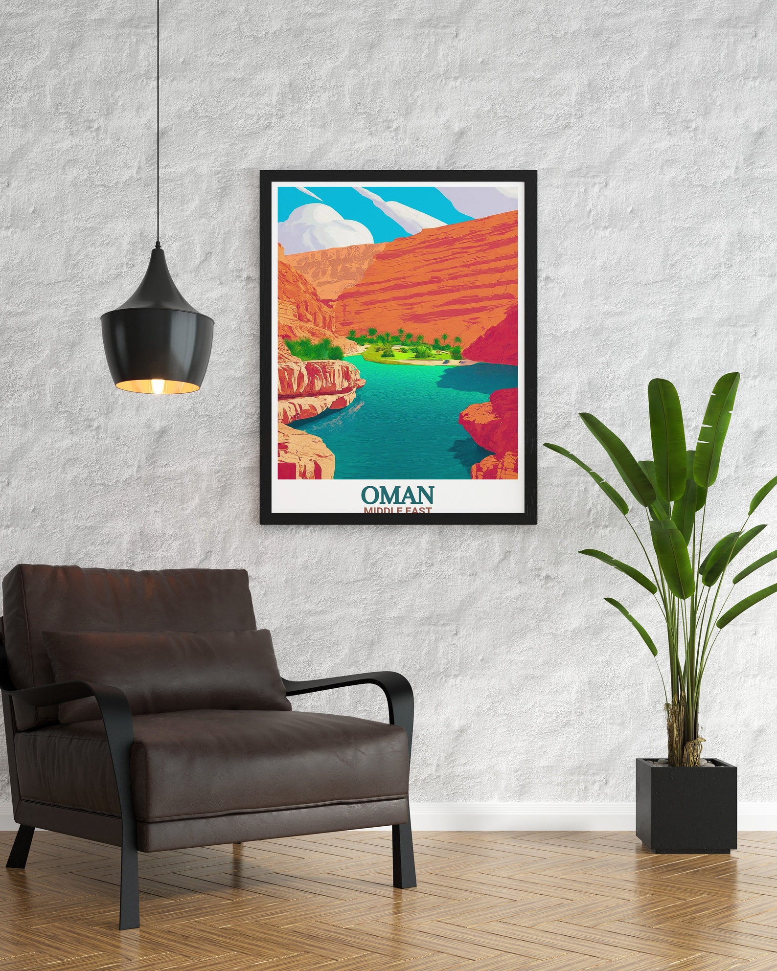 Oman Art - Wadi Shab Art - Oman Travel Poster - Wadi Shab Poster - Oman ...