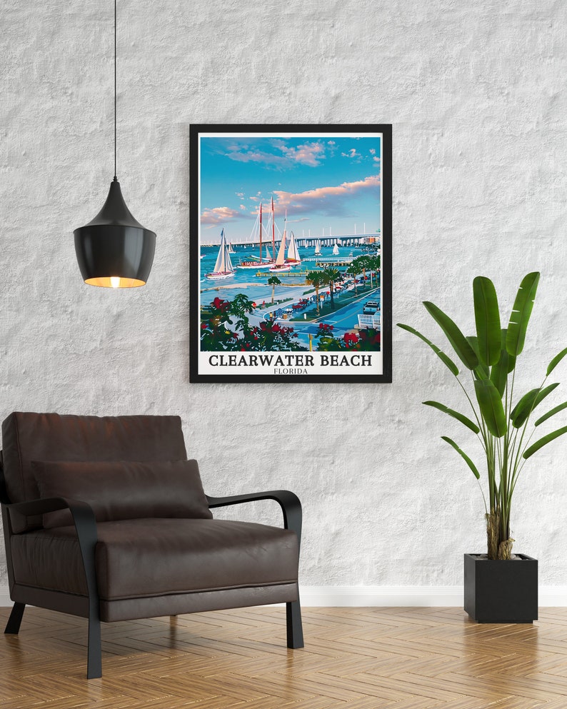 Clearwater Beach Travel Posters - Clearwater Memorial Causeway Art ...