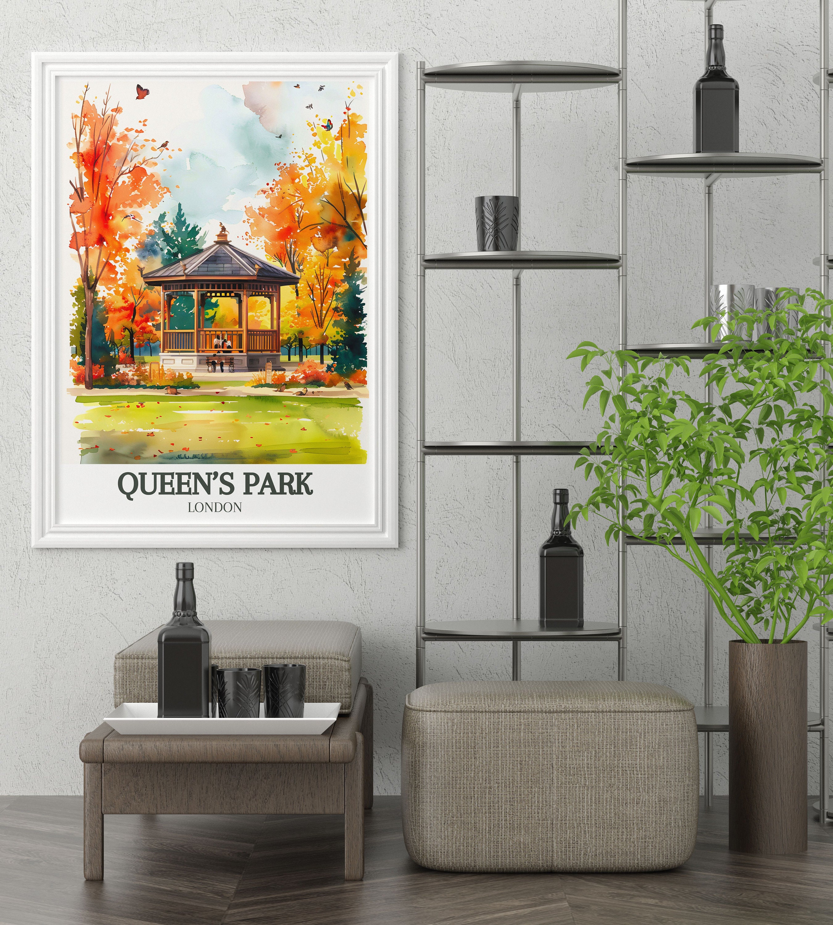 Queen's Park Travel Print Queen's Park Bandstand Art queen's Park ...