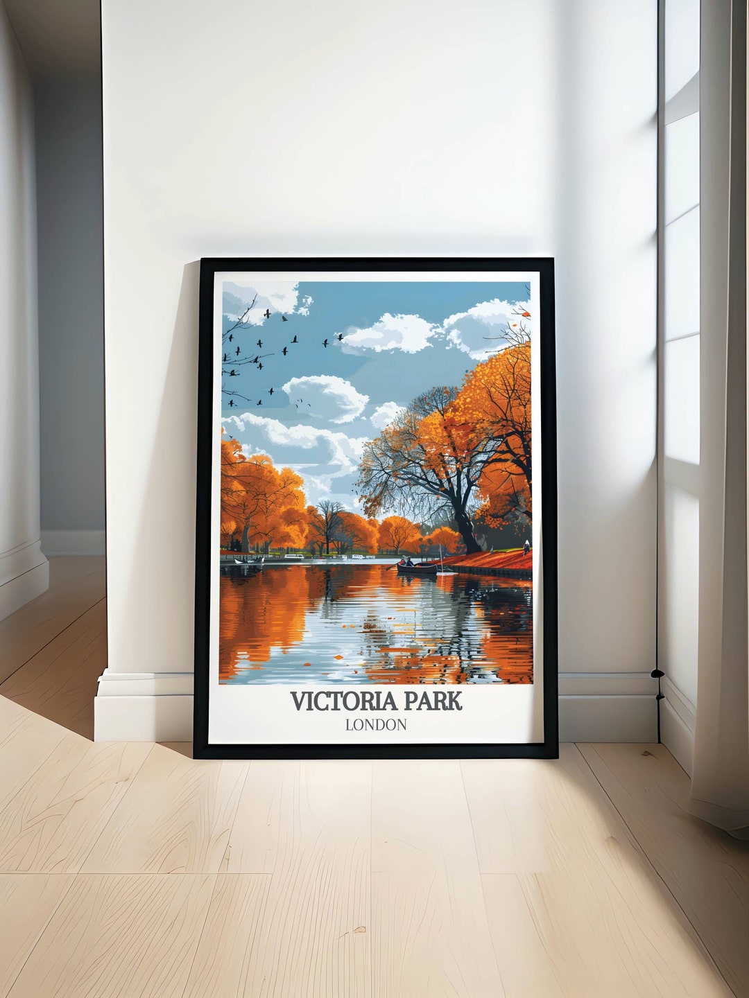 Victoria Park Poster- East London Park Print- Bethnal Green Print ...