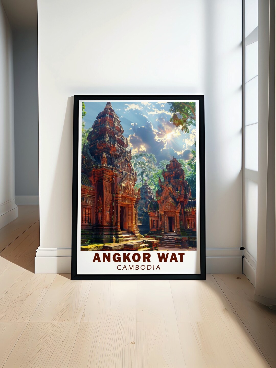 Angkor Wat Poster - Framed Banteay Srei Temple Print - Angkor Wat ...