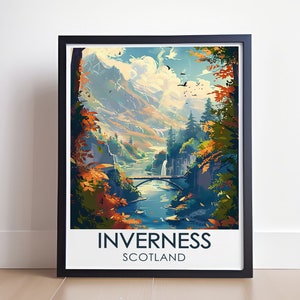 Inverness Nature Art - Ness Islands Poster - Scenic River Views ...